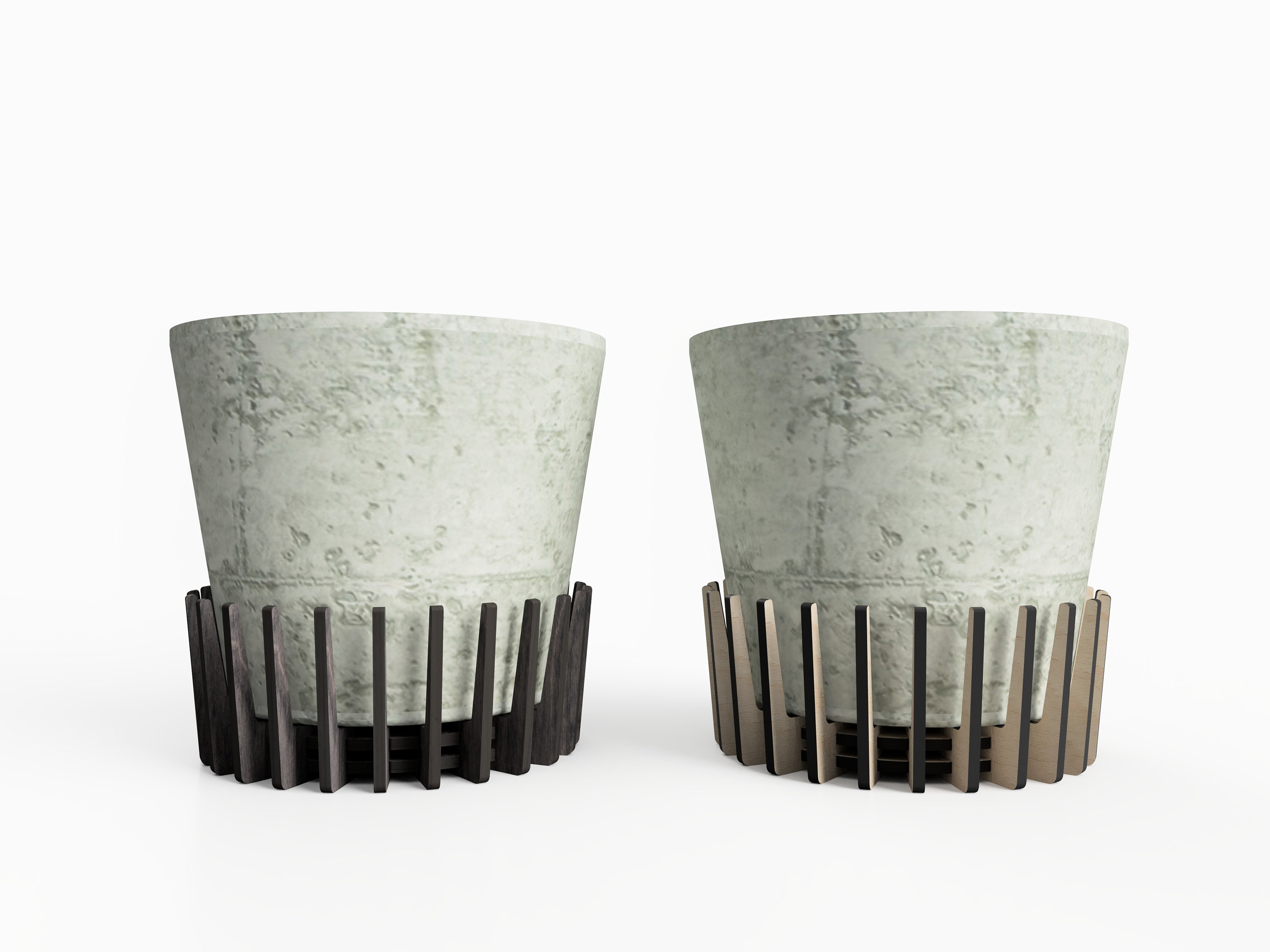 Plant Stand Indoor Wooden Plant Pot Risers in Mid-century Modern ...