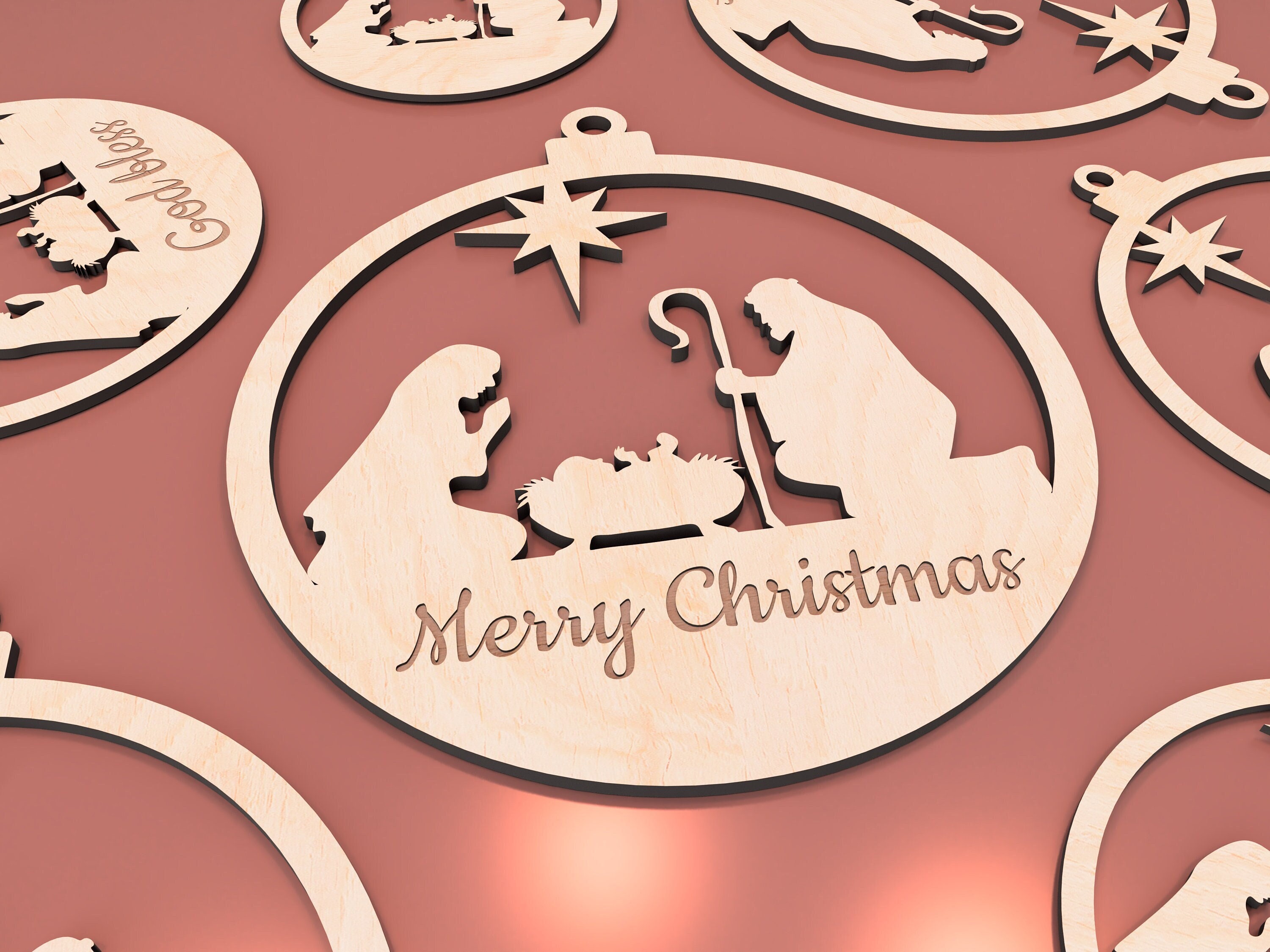 Holy Family Christmas Vector