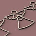Angel of Advent With Hart Laser Cut Files Hanging Christmas Tree ...