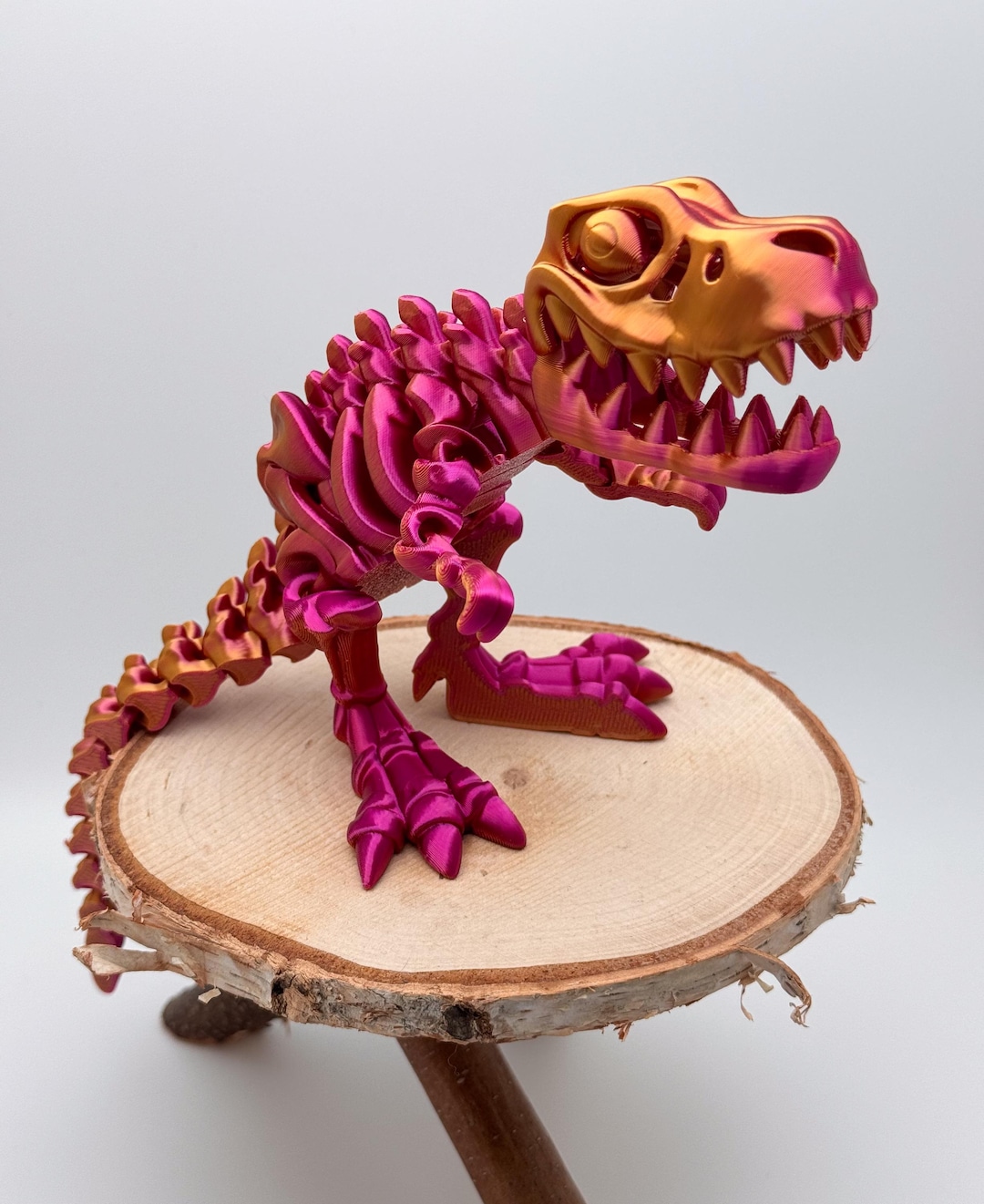3D Printed Articulated Skeleton Dinosaur Fidget Toy - Etsy