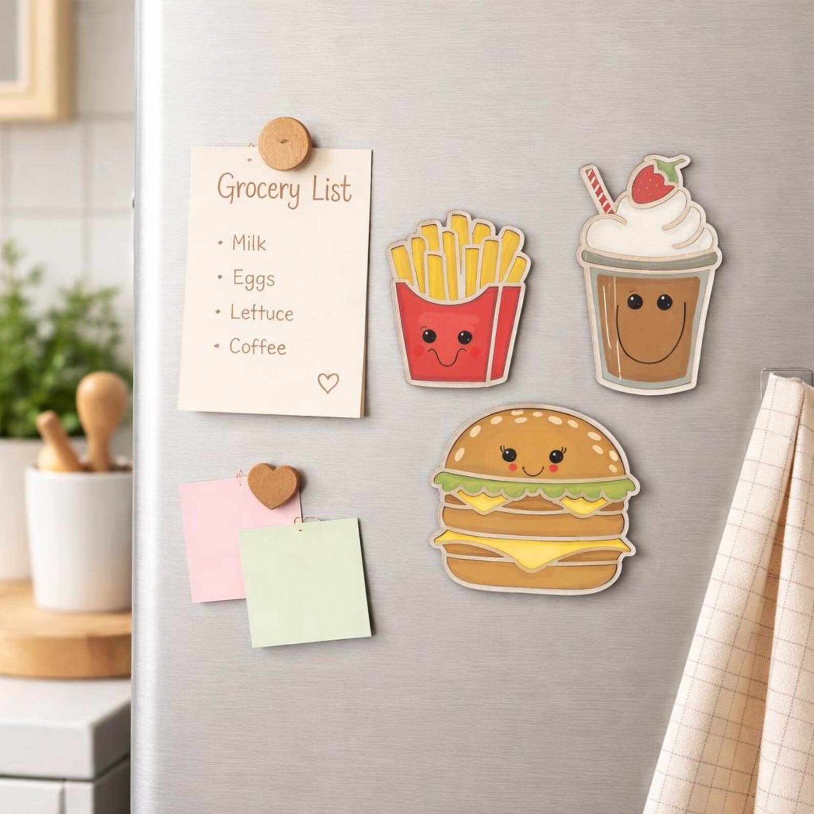 Kawaii Fast Food Fridge Magnet SVG Bundle | Laser Cut Glowforge File ...
