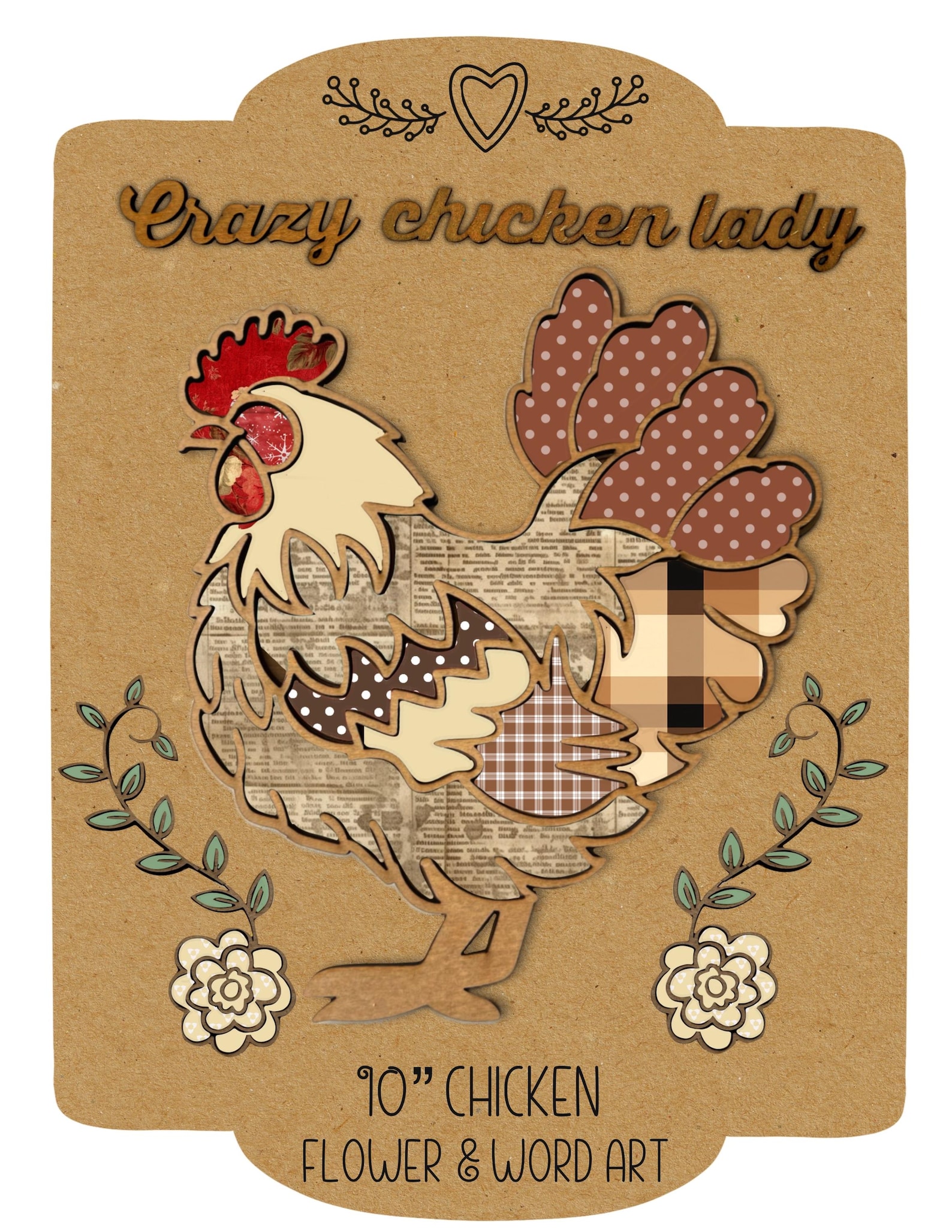 Chicken Svg Laser Cut Files .instant Download Laser Machine Files ...