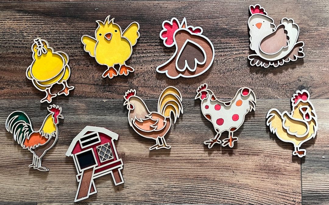 Laser Cut Chickens Hens, Chicken Coop Laser Cutting Design Pattern ...