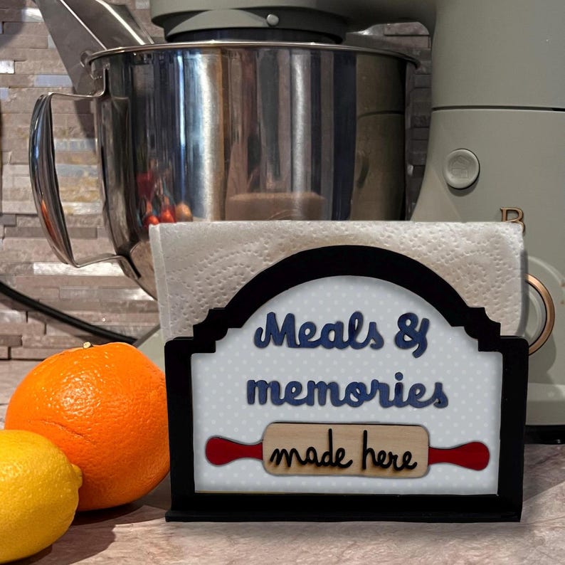 Retro Diner Napkin Holder Mini Sign Insert Svg Laser Cut Files, Kitchen ...