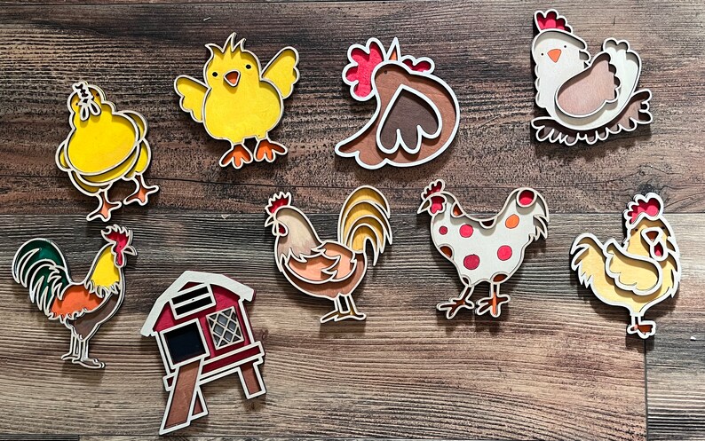 Laser Cut Chickens Hens, Chicken Coop Laser Cutting Design Pattern ...