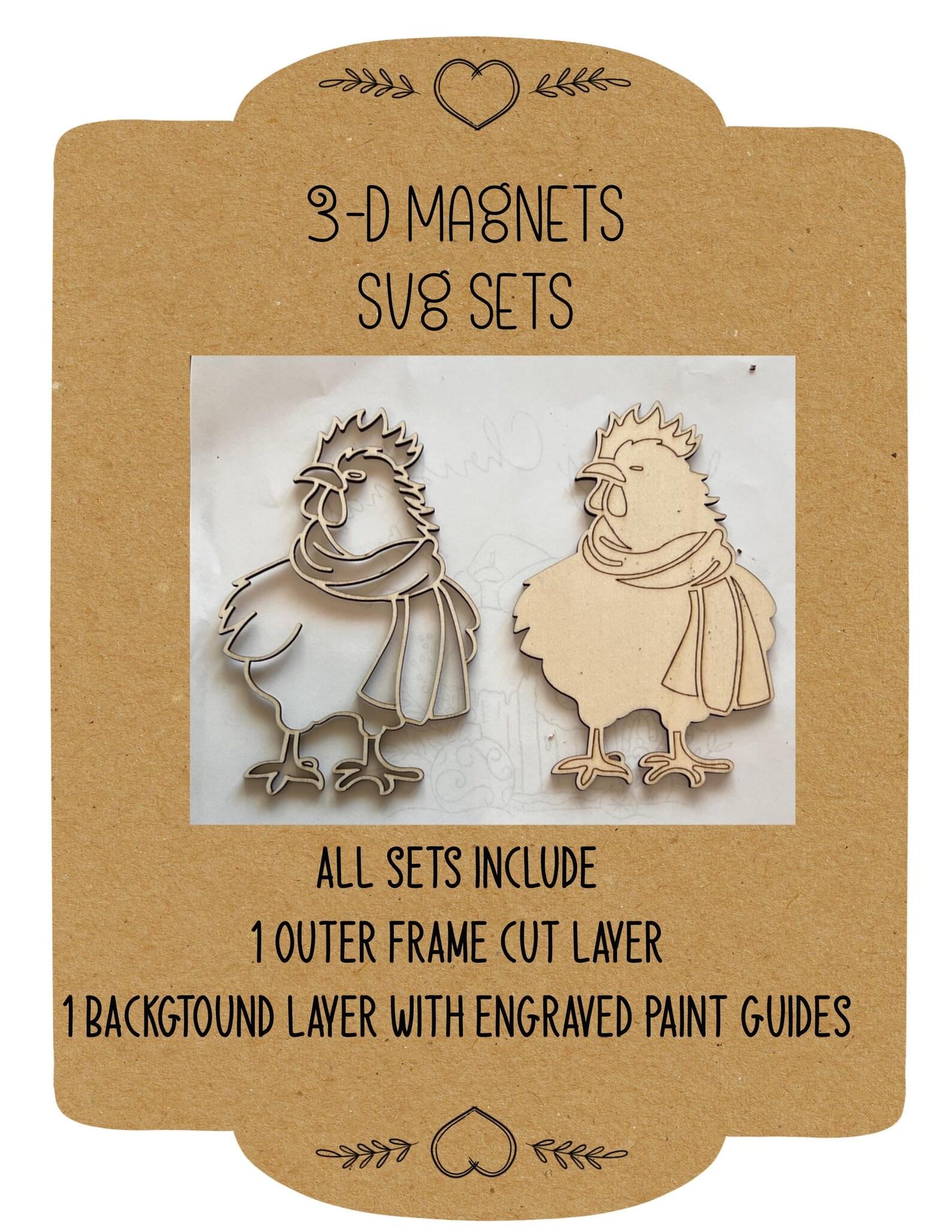 Chicken Svg Laser Cut Files .instant Download Laser Machine Files ...