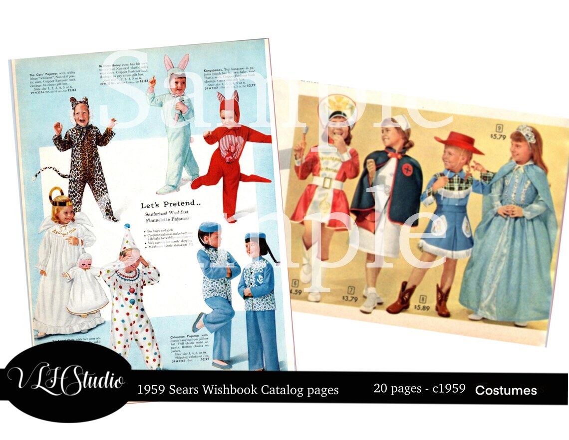 1959 Vintage Christmas Retro Toy Catalog Book Pages Wishbook - Etsy