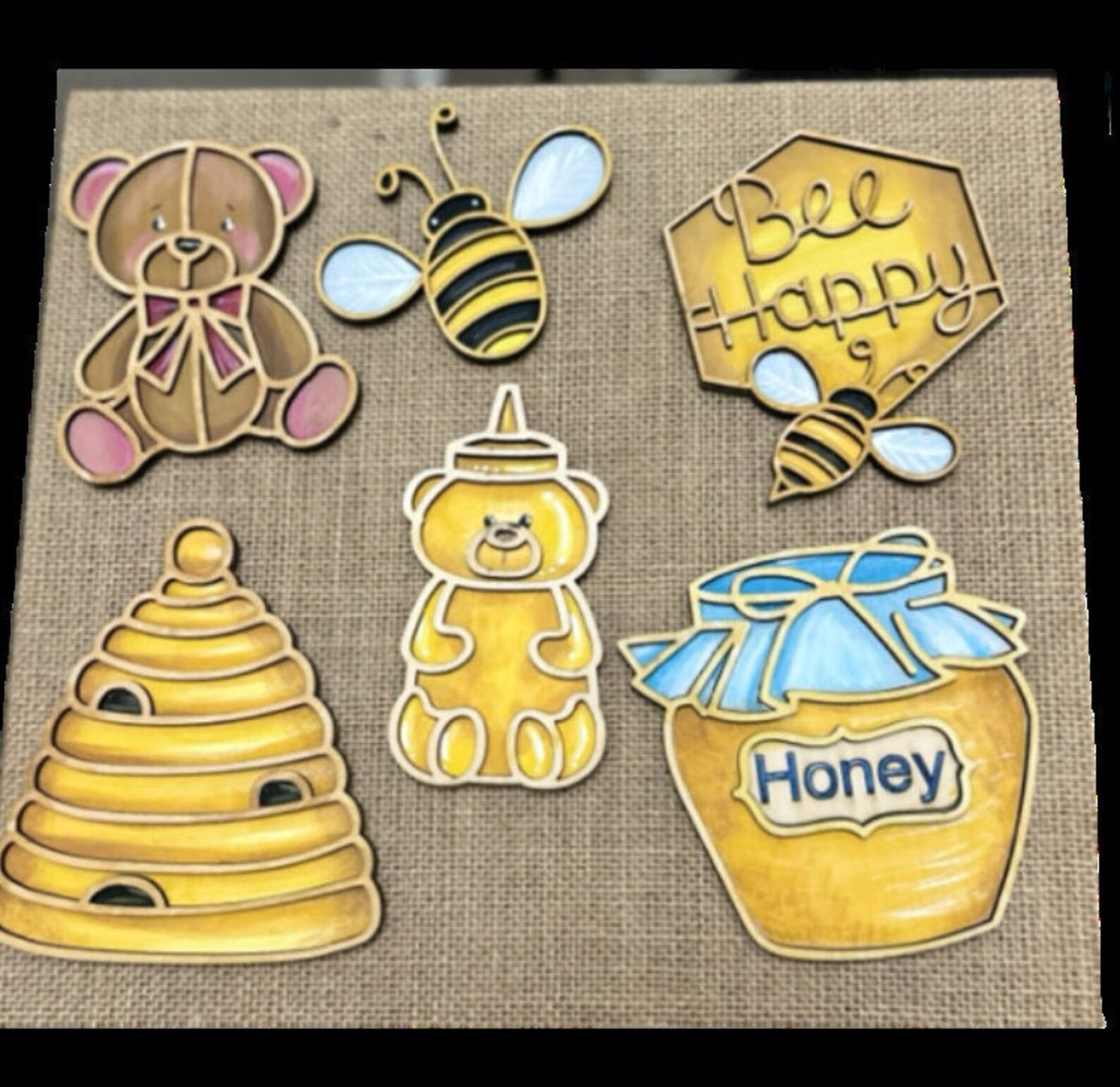 Laser Cut Bee Hives, Bees, Honeycomb Laser Cutting Design Pattern ...