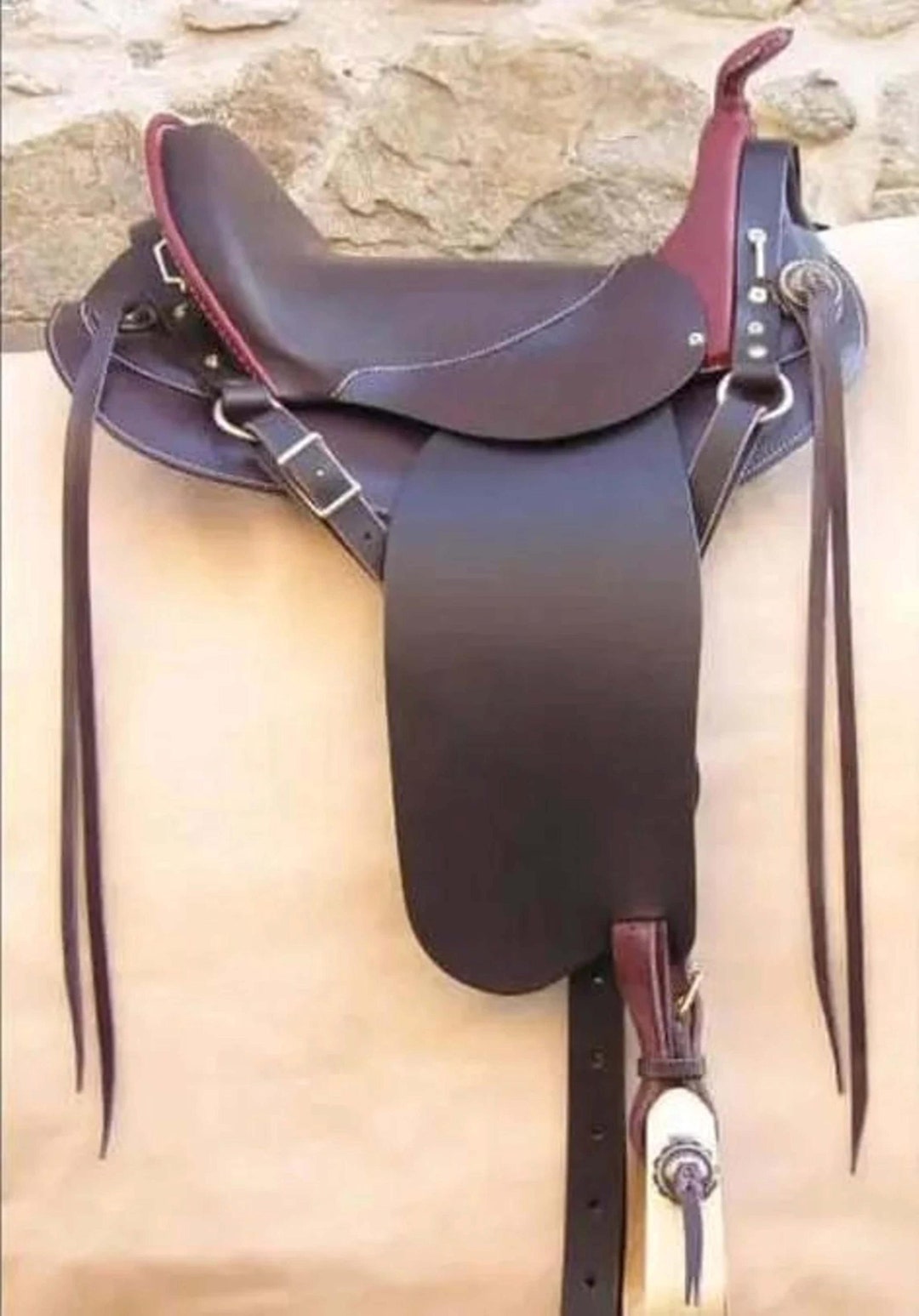Western Endurance Horse Saddle 16'' Inches DD Leather Brown Colour ...