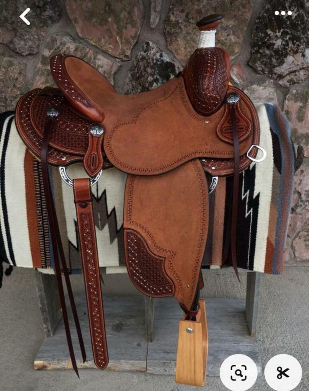 Handmade'' Western Ranch Saddle Seat- 16'' | Eco Leather ''equestrian ...