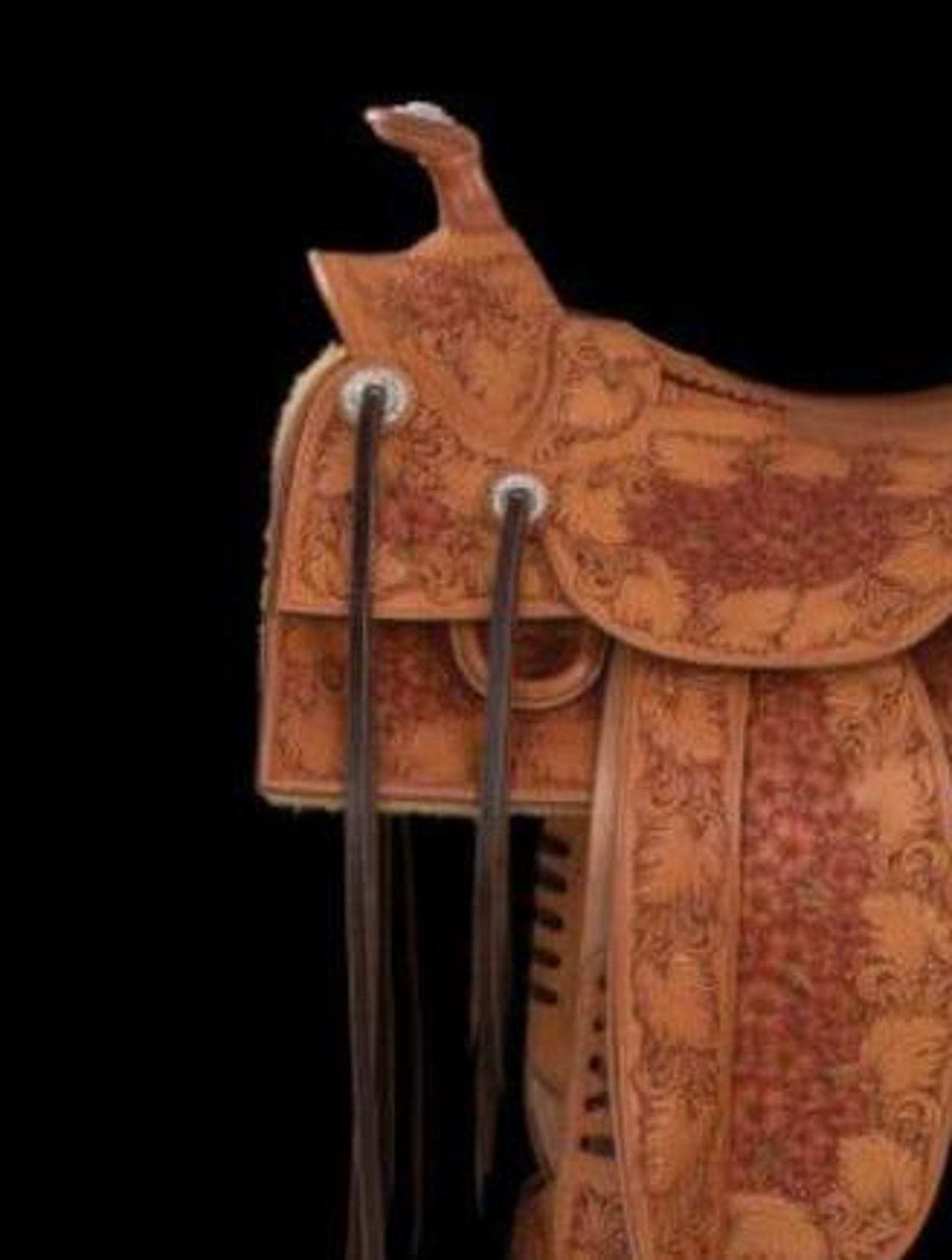 16'' Western Horse Saddle - Eco-leather Chestnut Costume Saddle - Etsy