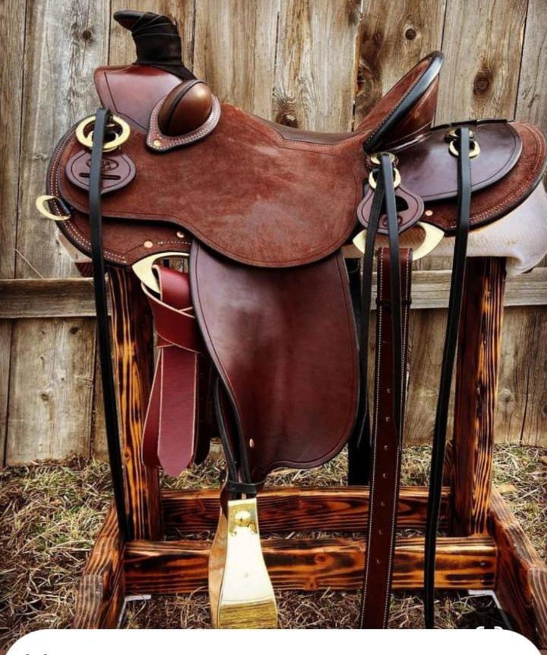 Western Saddle Eco Leather Colour Dark Brown 16" in All Sizes Available ...