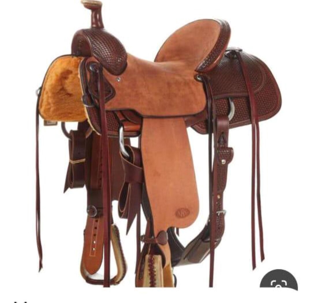 Western New Barrel Seat and Fielder Saddle 16 "inches Brown Colour ...