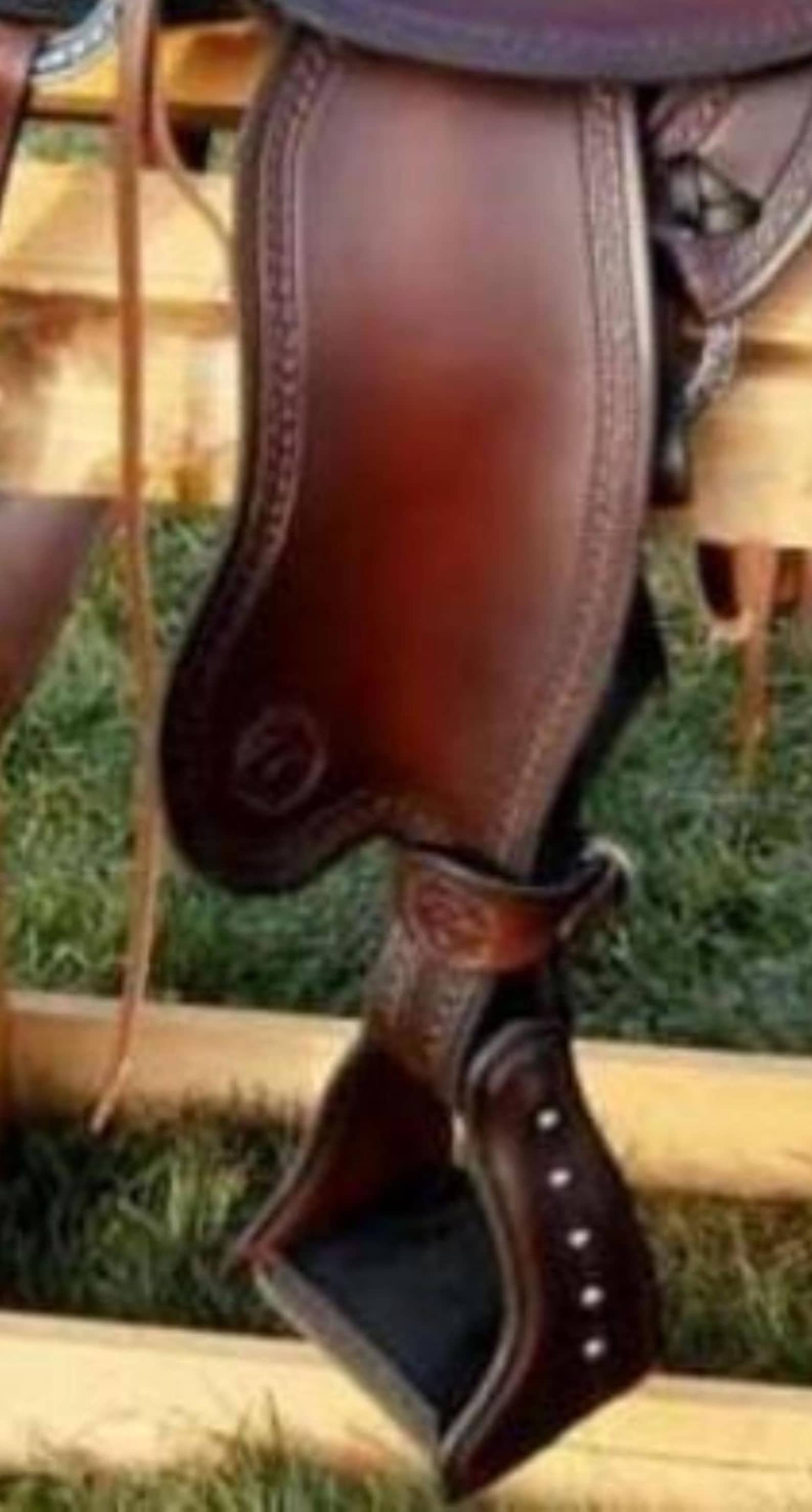 Western Endurance Hourse Saddle Color Mahogany 16" in Pleasure Trail ...