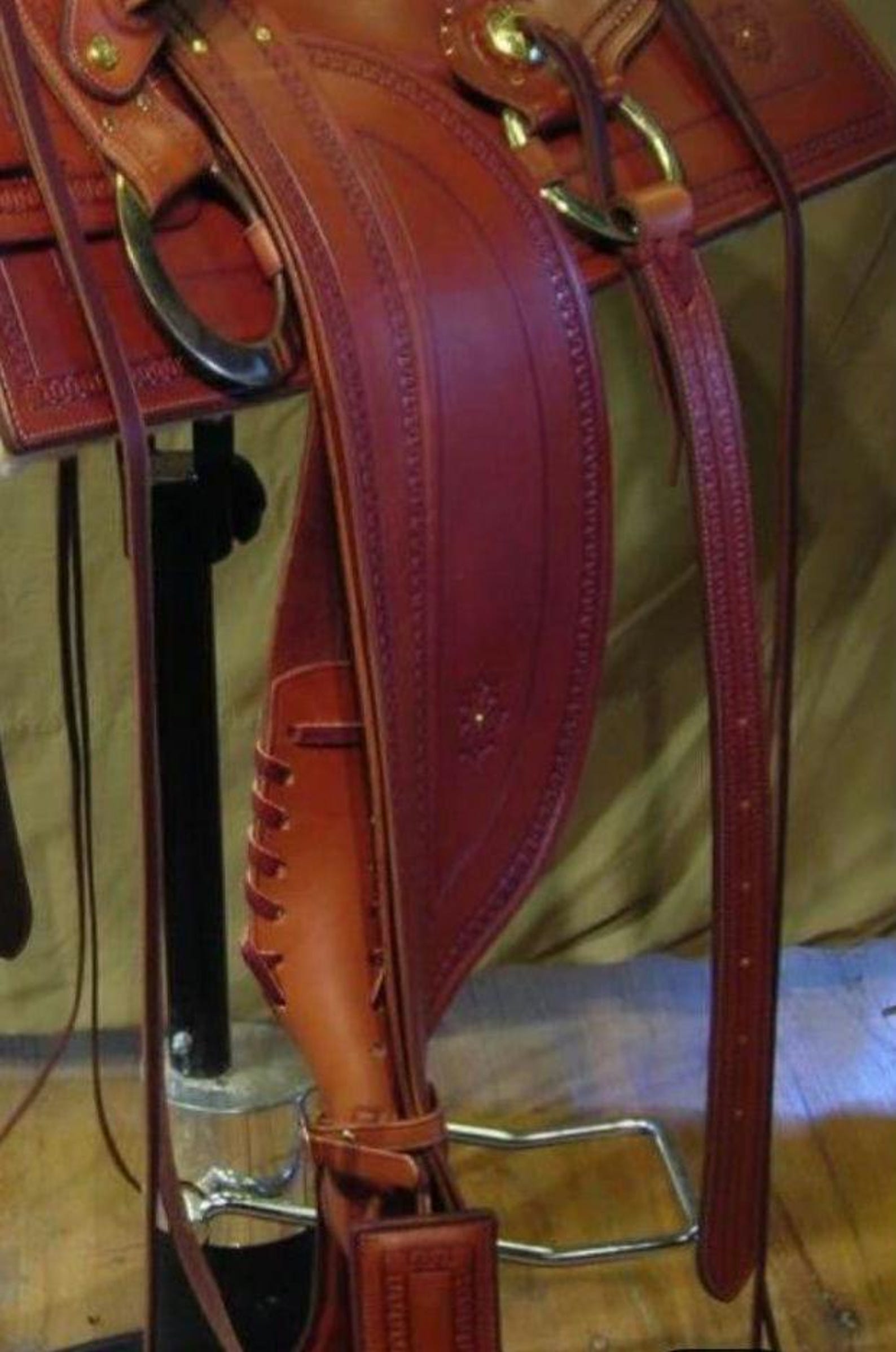 Handmade'' Western Roper Saddle With Padded Seat | Brown Color | 16 ...