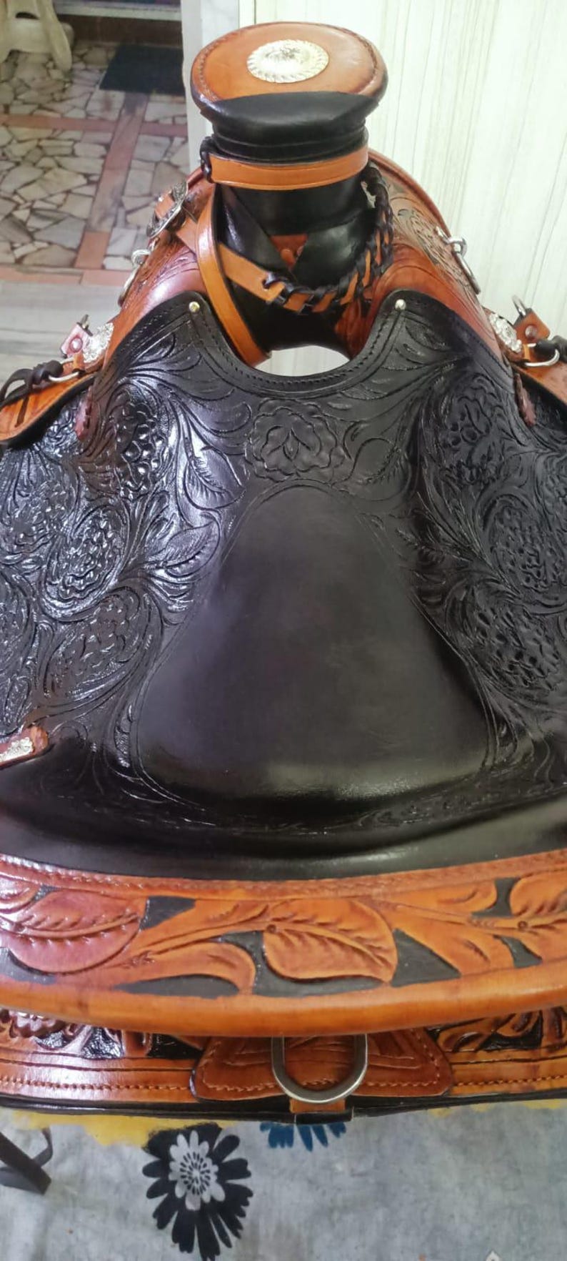Western Show Saddle Horse Saddle Colour Brown 16" in Pleasure Trail All ...