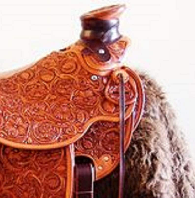 Western Saddle 16 "inches Horse Saddle Color Chestnet Pleasure Trail ...