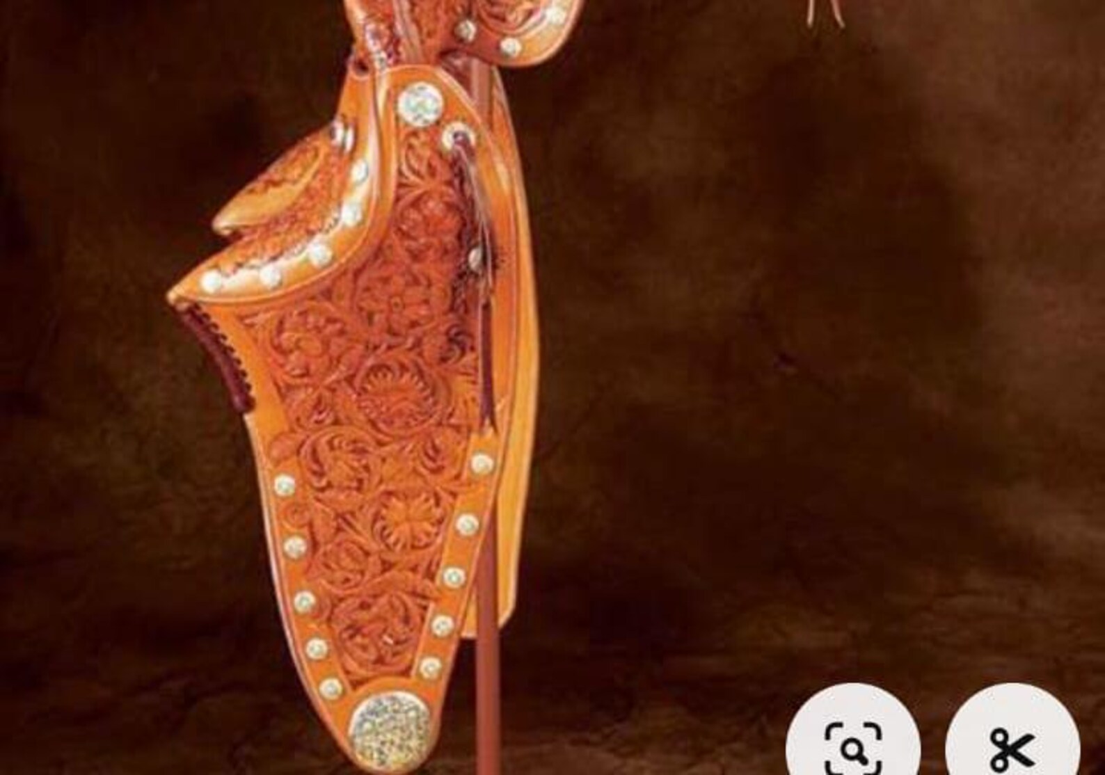 Western Show Saddle Color Dark Chestnut 16" Inches Pleasure Trail All ...