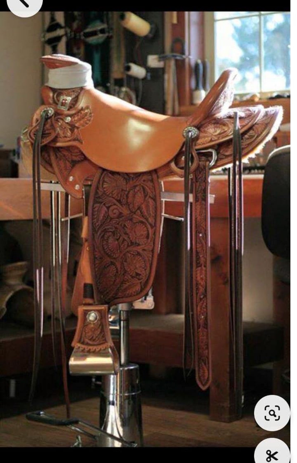 Western Roper Saddle Chestnut and Brown Combination Colour 16" in ...