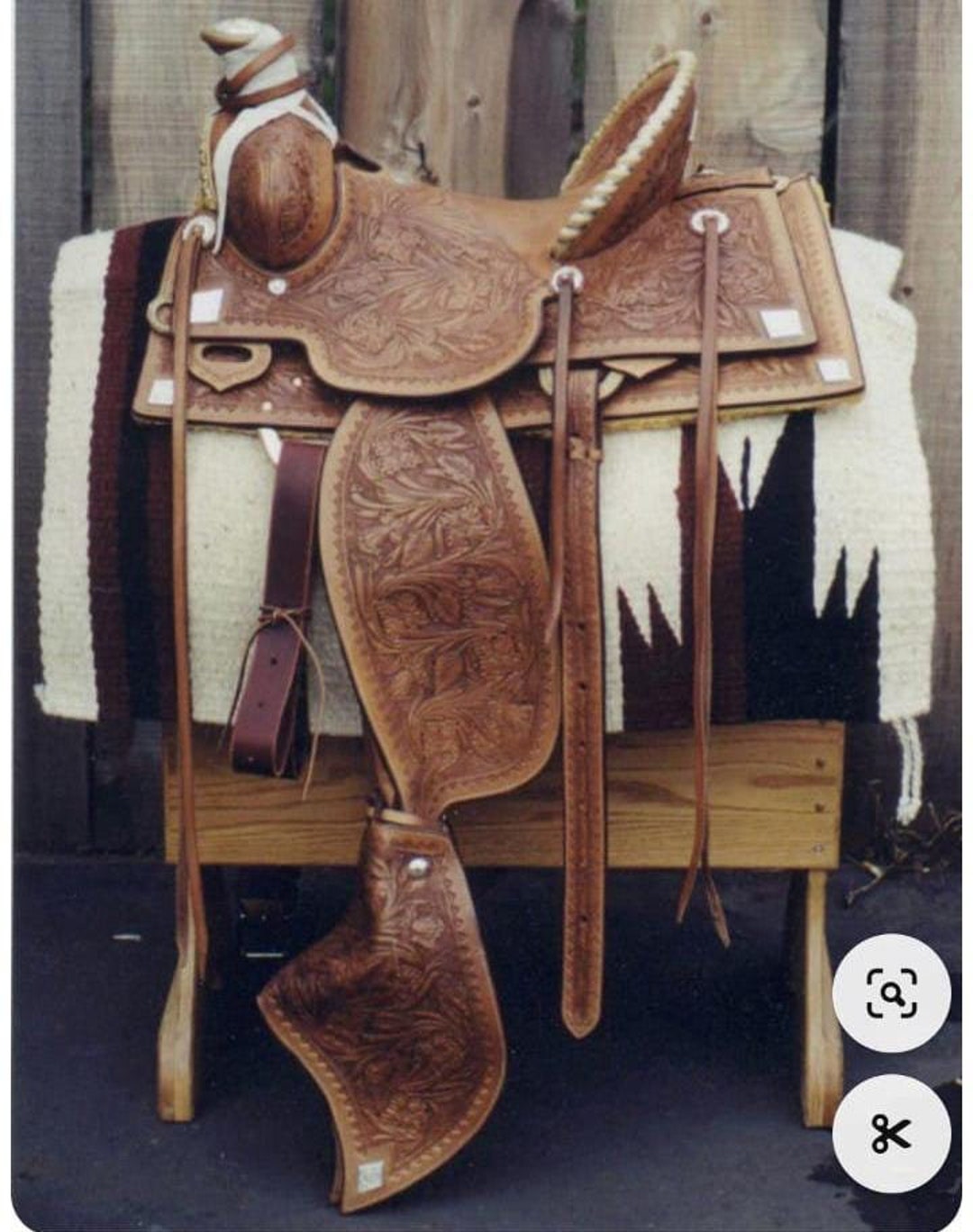 Western Show Saddle Natural Colour Seat Size 16'' Eco Leather Pleasure ...