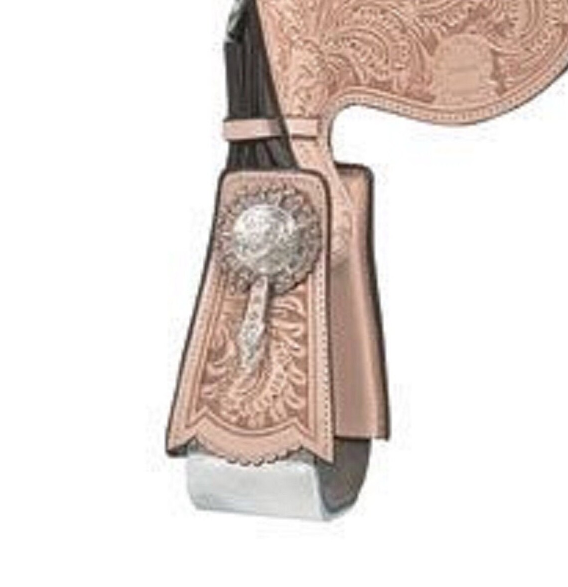 Western Show Horse Saddle Natural Colour Eco Leather 16'' Inches ...