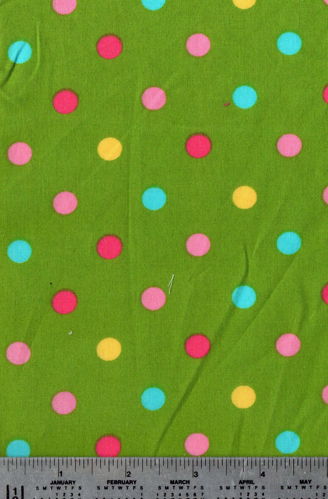 Green Polka Dot Cotton Fabric, Quilting Fabric - Etsy