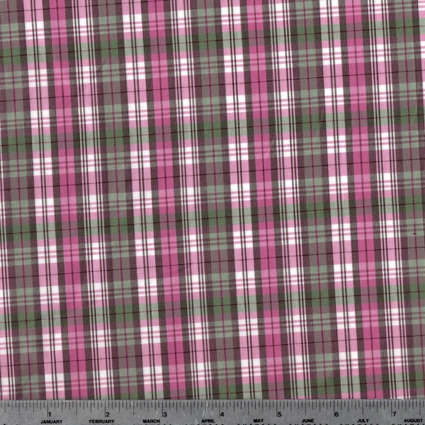 Pink Plaid Fabric - Etsy