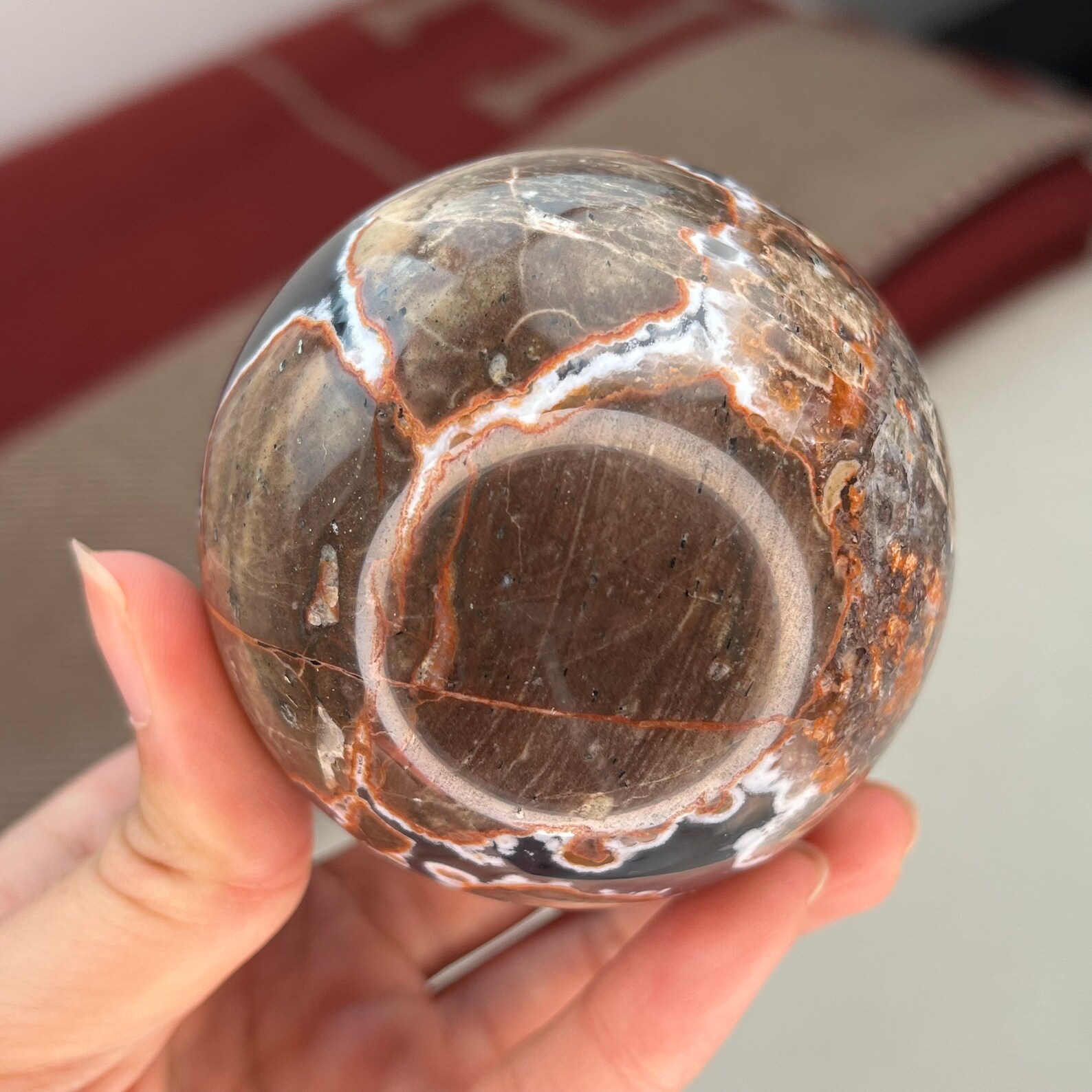 UV Reactive Volcano Agate Sphere - Etsy