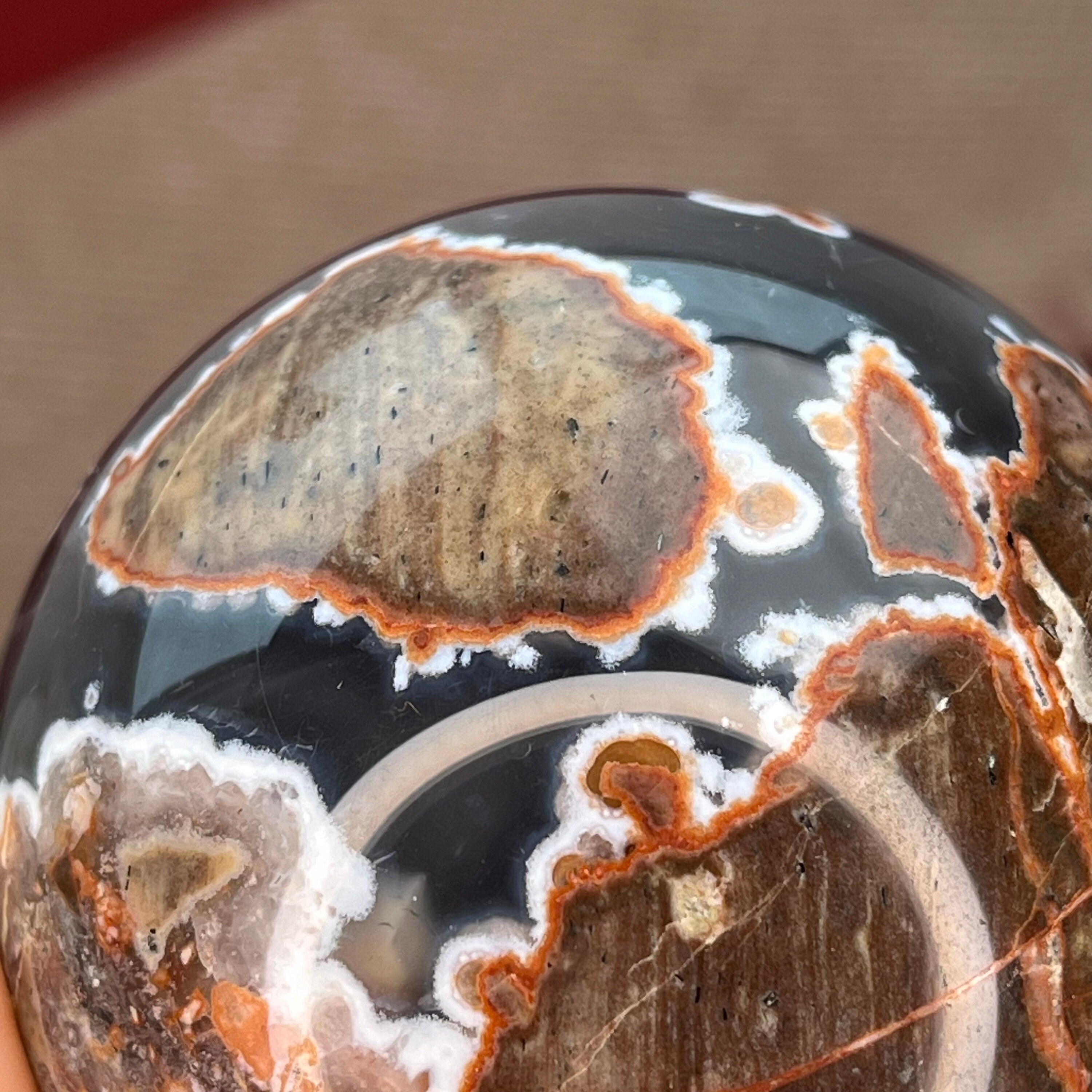 UV Reactive Volcano Agate Sphere - Etsy