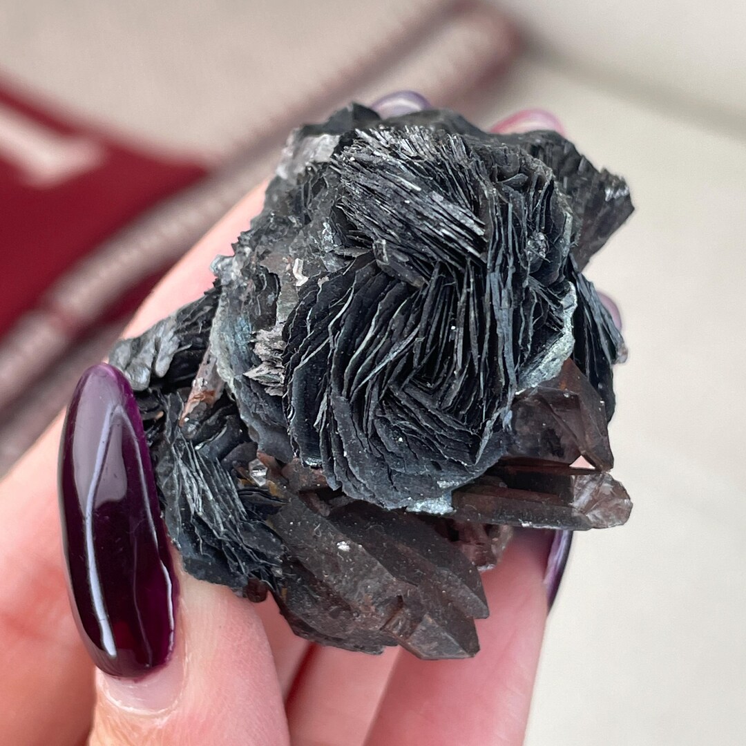 Hematite Rose With Quartz | Iron Rose Quartz | Specularite With Quartz ...