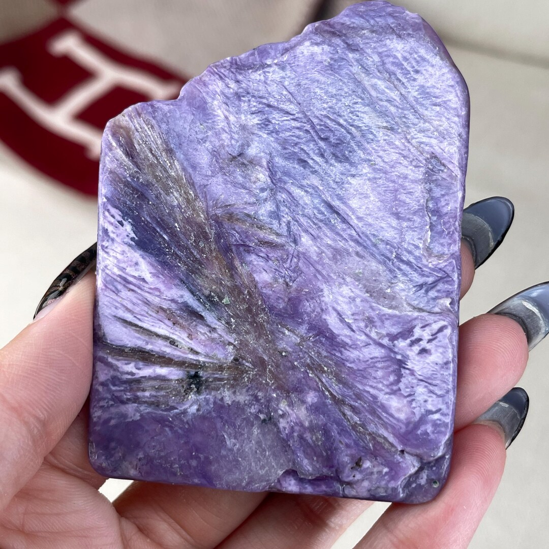 Charoite Small Slab Charoite Slice - Etsy