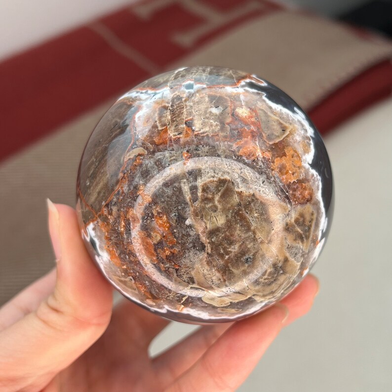 UV Reactive Volcano Agate Sphere - Etsy