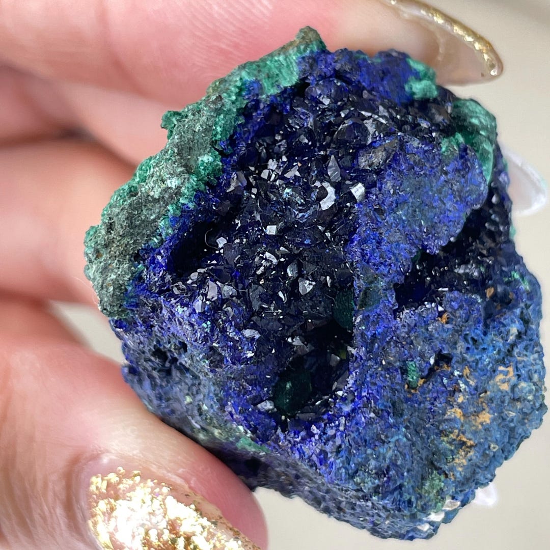 Azurite Malachite Small Specimen | Sparkly Azurite Specimen - Etsy