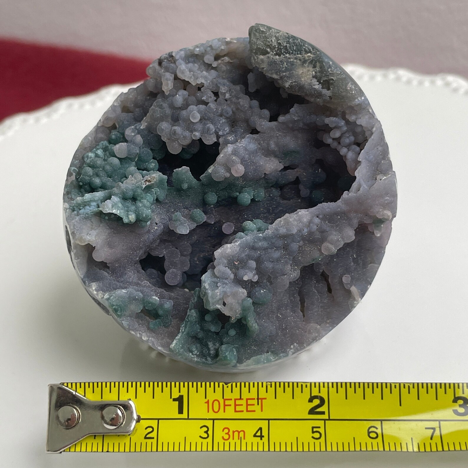 Rare Bicolor Grape Agate Crystal Sphere - Etsy