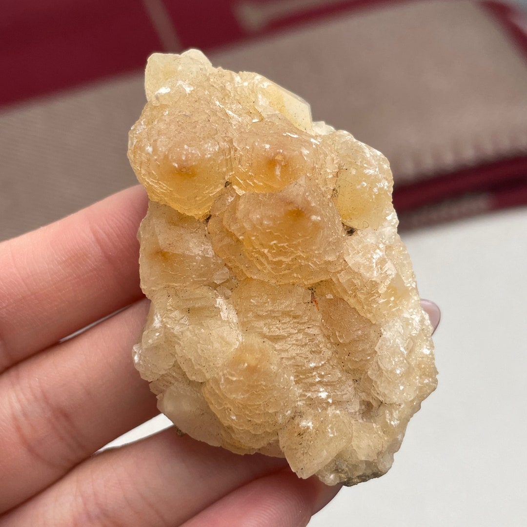 Peach Calcite Specimen Taff's Well Quarry Wales UK - Etsy UK