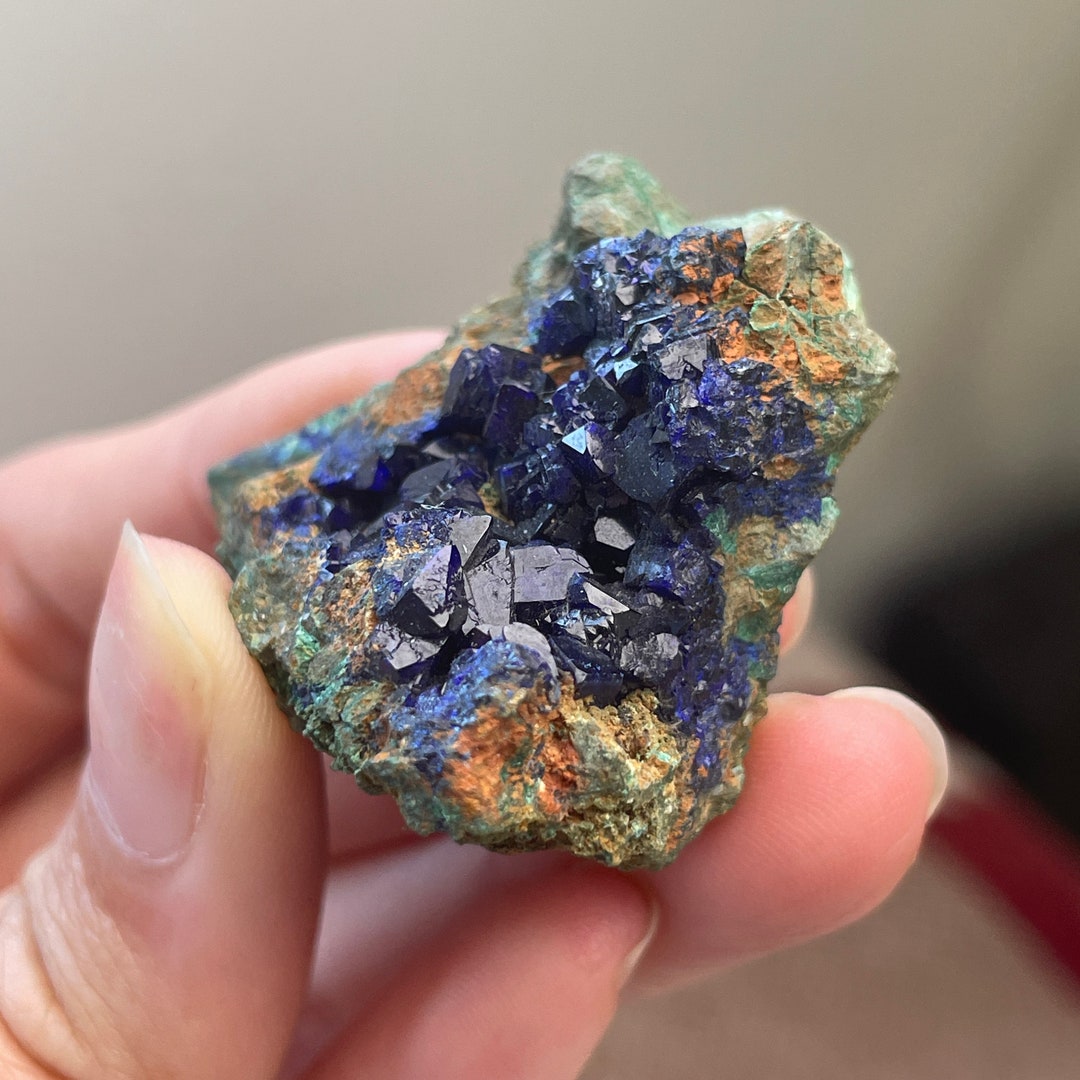 Gemmy Azurite Malachite Small Specimen Sparkly Azurite Specimen - Etsy