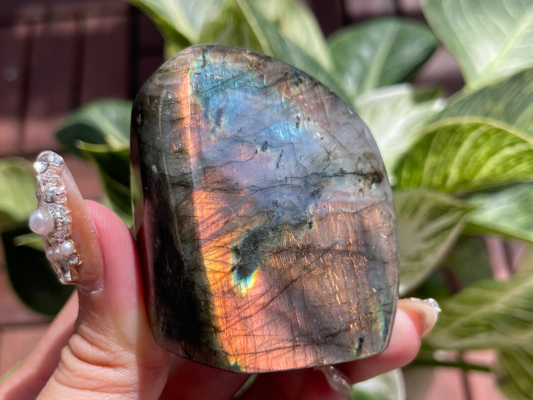 Labradorite Free Form With Sunset Flash | Labradorite Freeform With ...