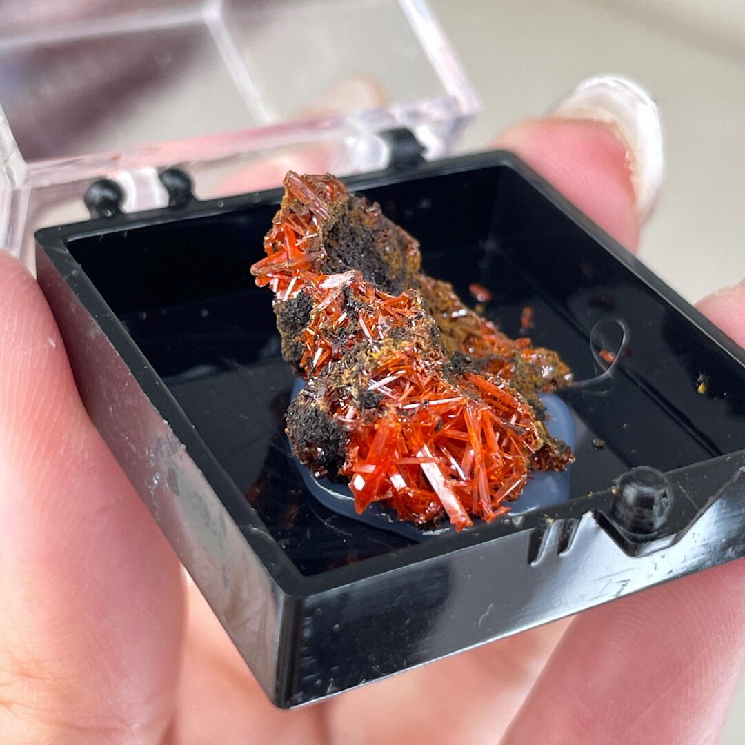 High Grade Crocoite Thumbnail Specimen, Dundas Tasmania, Australia - Etsy