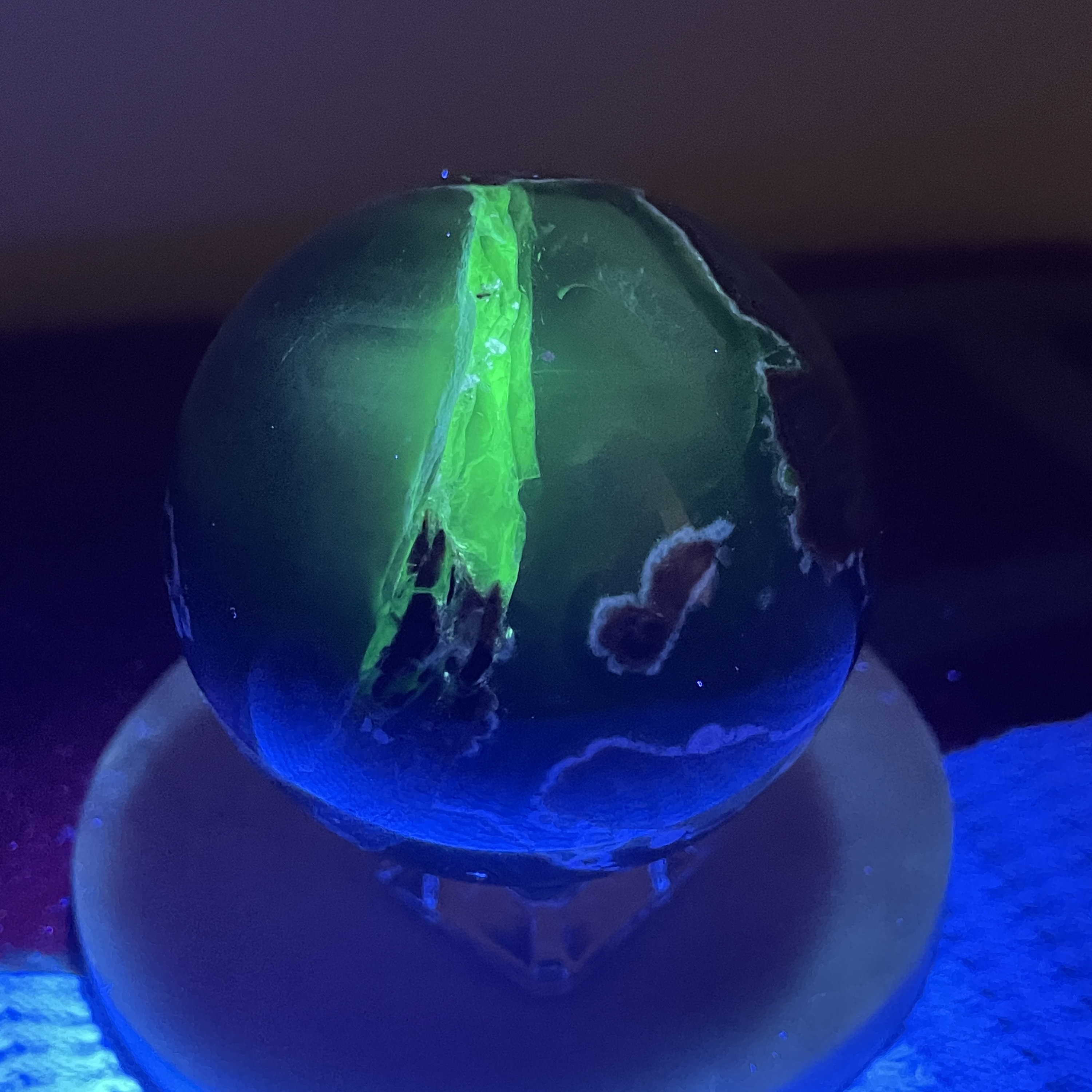 UV Reactive Volcano Agate Sphere - Etsy