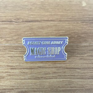 BTS Pin Bangtan, Enamel Pin BTS, Magic Shop Ticket - Etsy