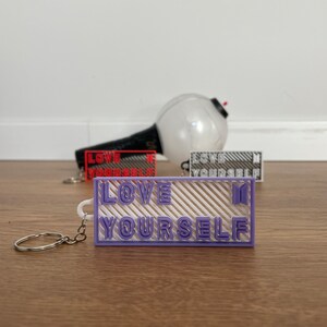 BTS Keychain Bangtan, 3D Printed BTS, Love Yourself, Kpop - Etsy