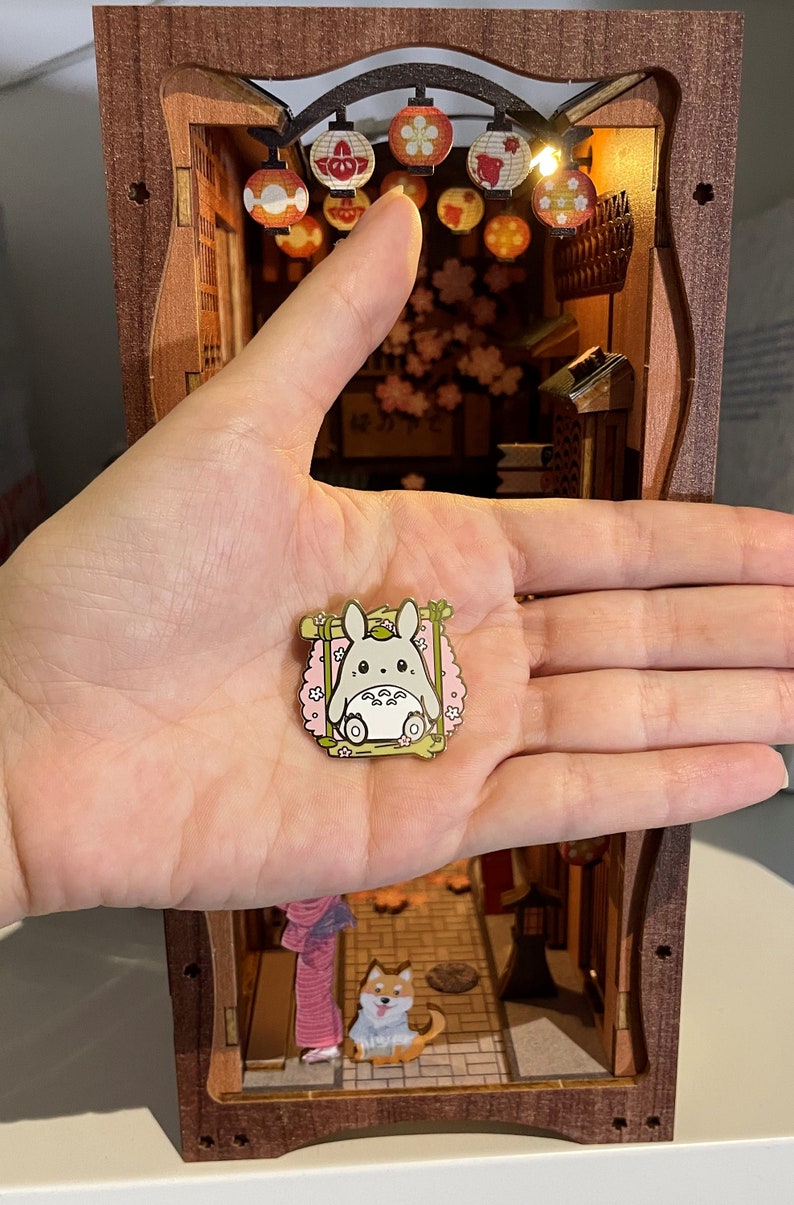 Totoro Enamel Pin, Gift for Anime Lover My Neighbor Totoro Pin Anime ...