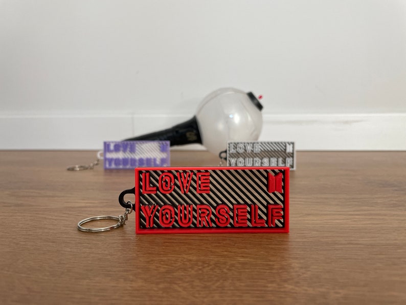 BTS Keychain Bangtan, 3D Printed BTS, Love Yourself, Kpop - Etsy