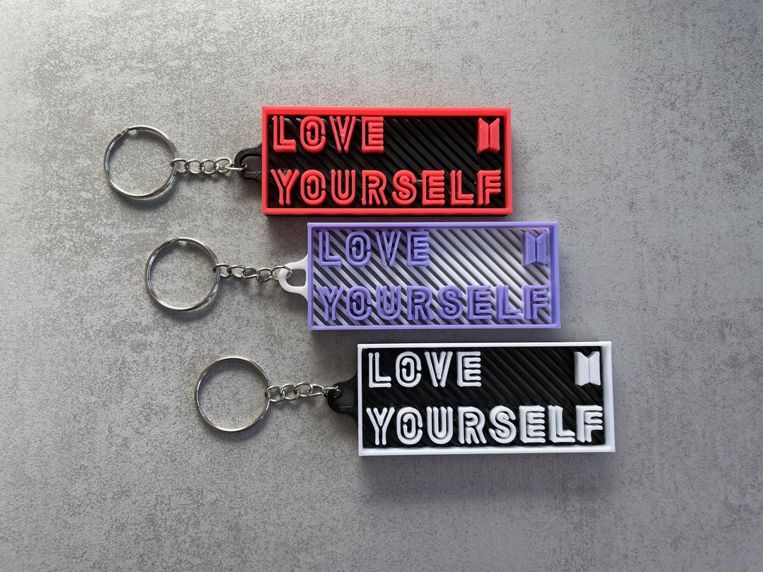 BTS Keychain Bangtan, 3D Printed BTS, Love Yourself, Kpop - Etsy