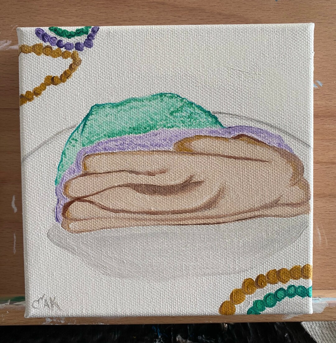 King Cake Slice #2 - Etsy