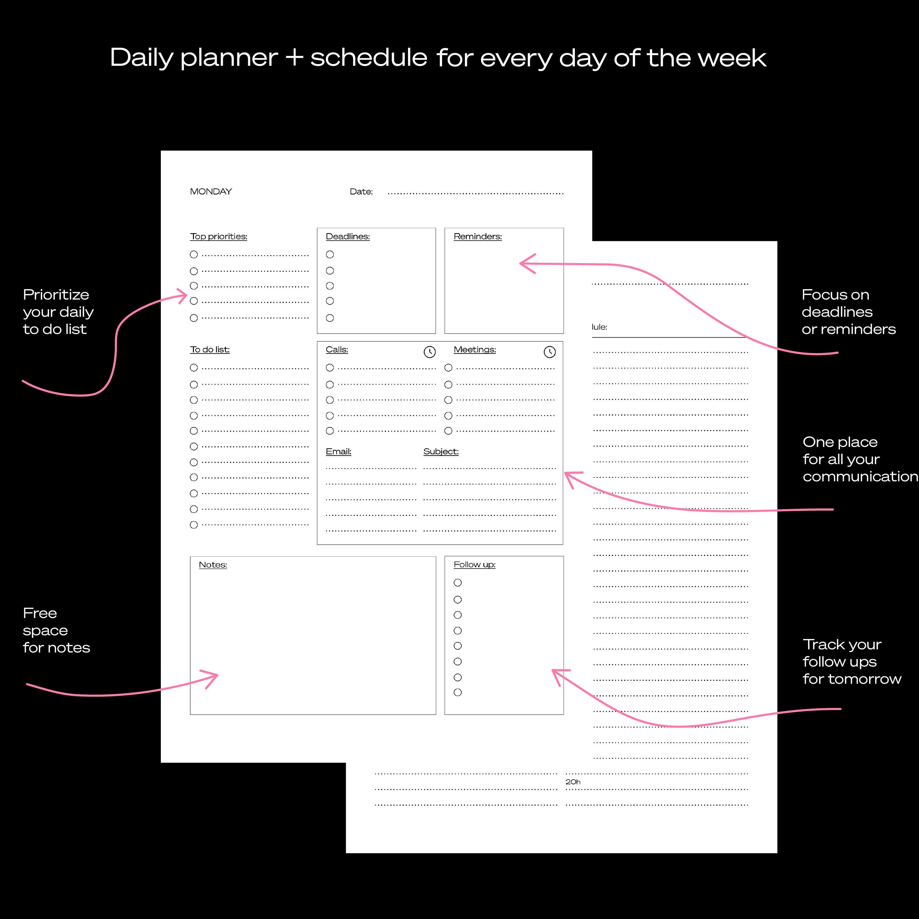 Complete Month Digital Planner - Etsy