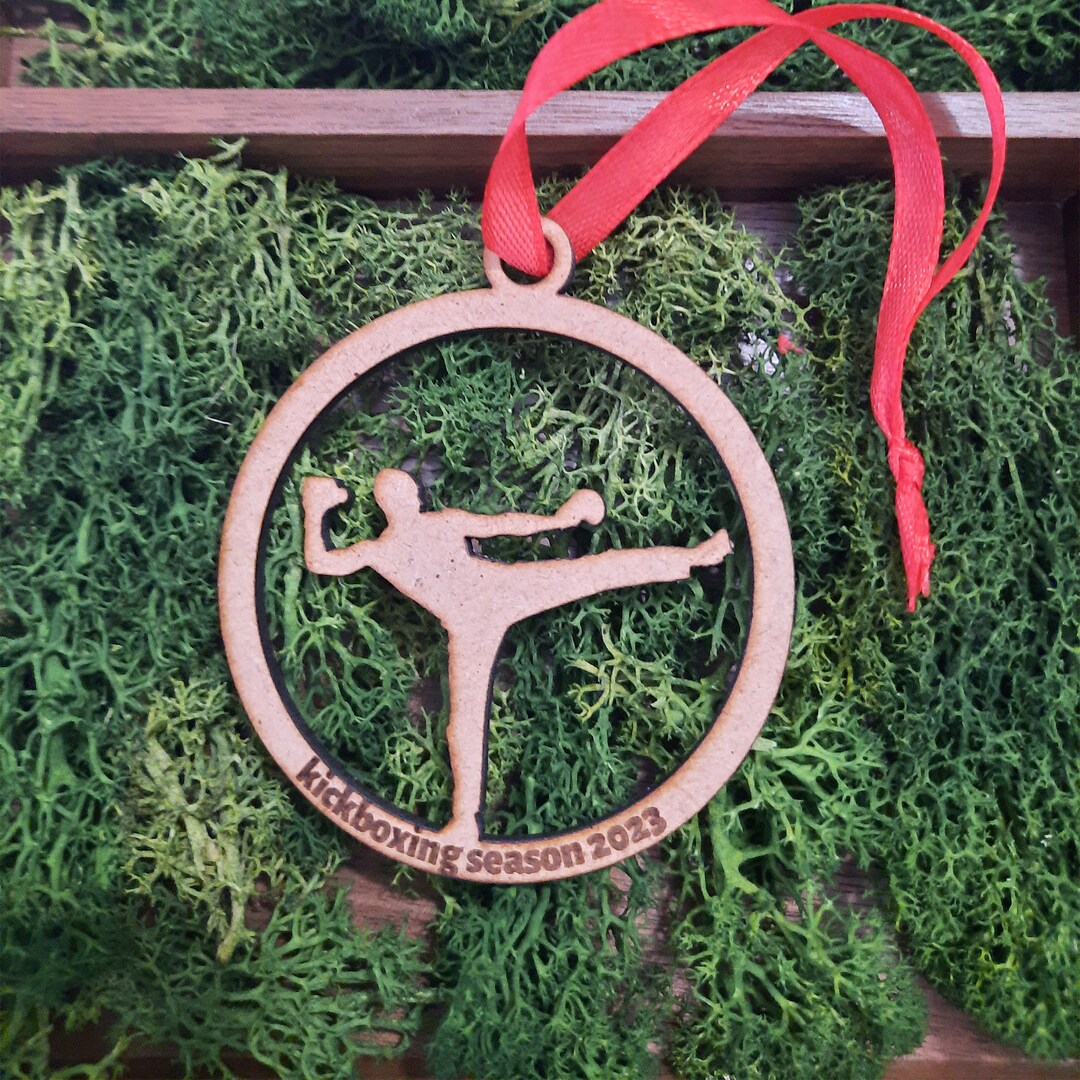 Kickboxing Ornament 2023. Kickboxing Bauble. 2023 Christmas Ornament ...