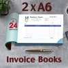 5 X A5 Personalised Duplicate Invoice Books / Bill Books / NCR Pads ...