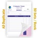 Personalised A5 Duplicate Invoice Book / Bill Book / NCR Pad / Receipt ...