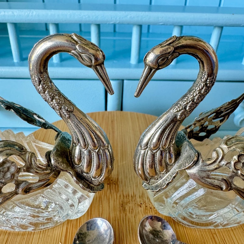 Swan Salt Cellars - Etsy